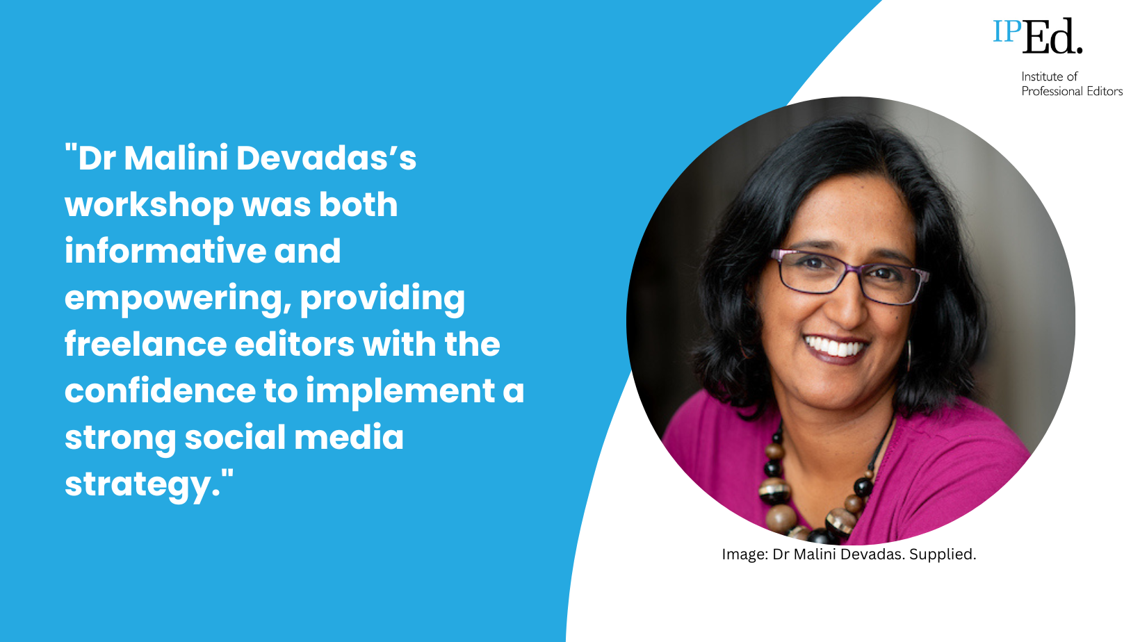 Workshop report: “Social media for editors” with Dr Malini Devadas - Institute of Professional ...