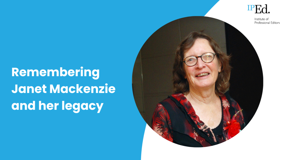 Remembering Janet Mackenzie and her legacy - Institute of Professional ...