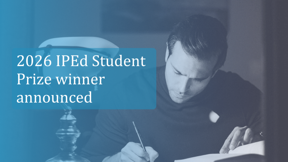 2026 IPEd Student Prize winner announced - Institute of Professional ...